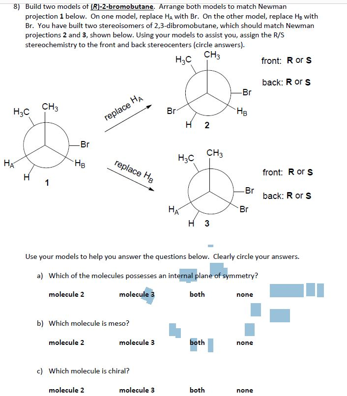 Solved 6) Arrange one of your models so that it is in this | Chegg.com