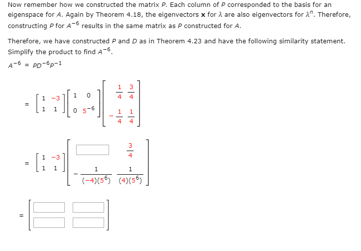 Solved Now remember how we constructed the matrix P. Each | Chegg.com