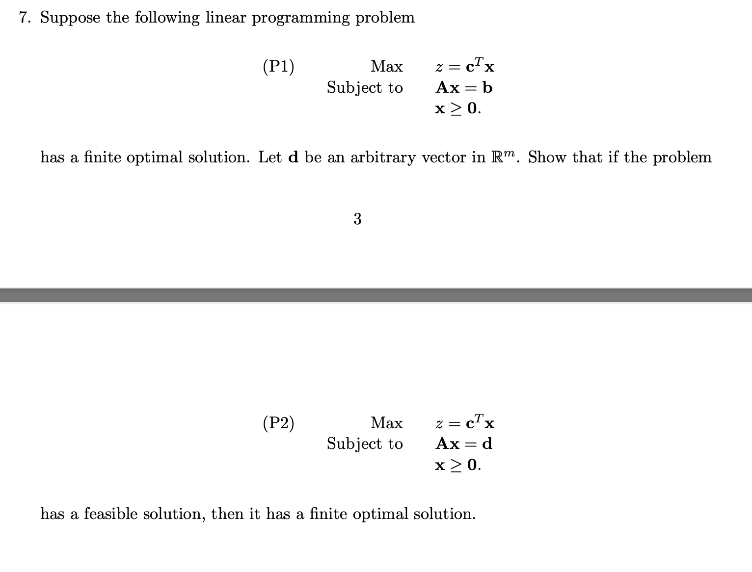 Solved Suppose The Following Linear Programming Problem max