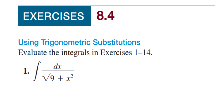 Solved Using Trigonometric Substitutions Evaluate the | Chegg.com
