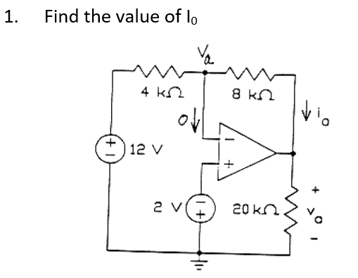 Solved 1. Find the value of I0 | Chegg.com