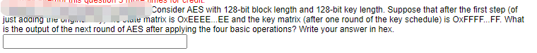 Consider AES with 128-bit block length and | Chegg.com