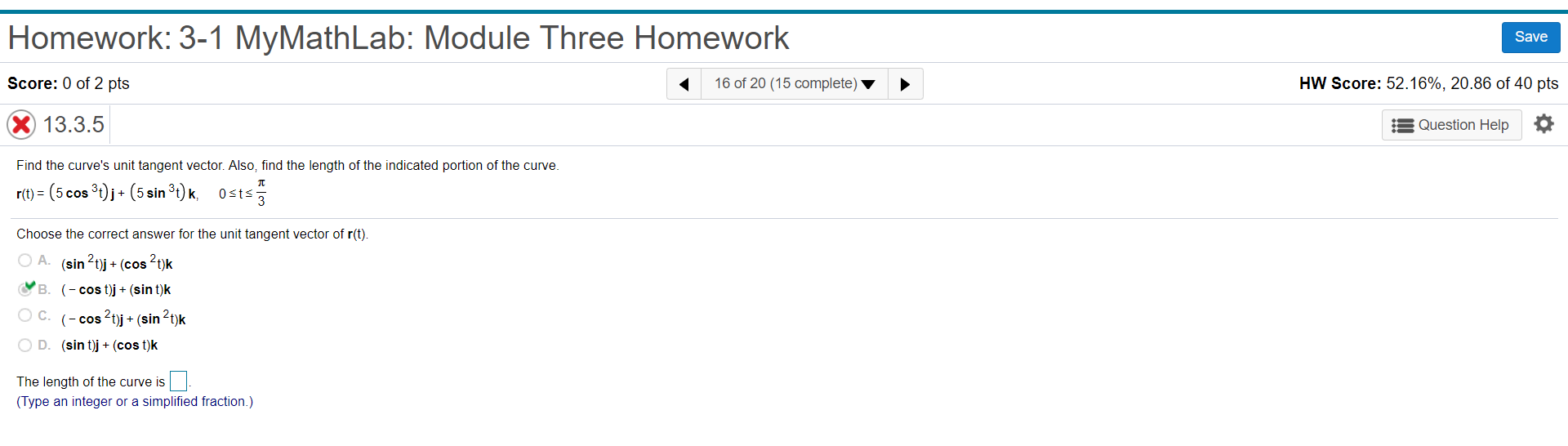 Solved Homework: 3-1 MyMathLab: Module Three Homework Save | Chegg.com