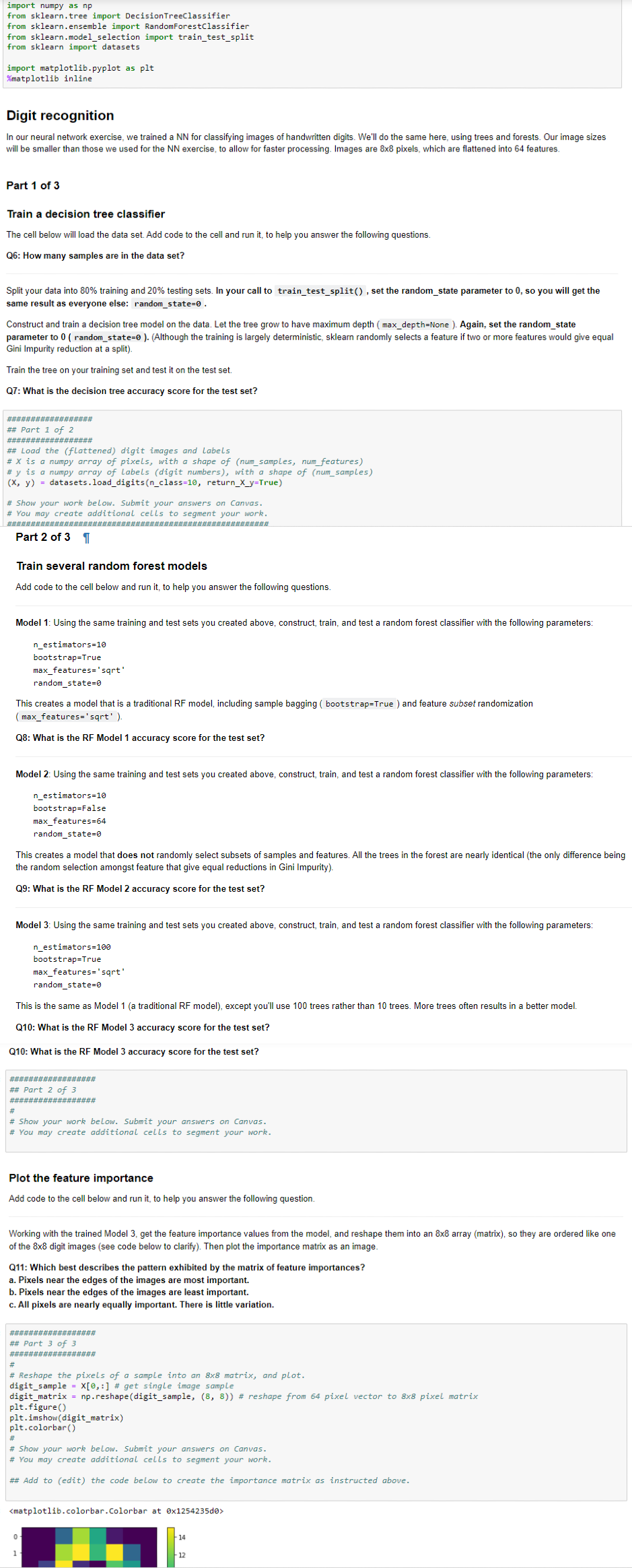 Solved import numpy as np from sklearn.tree import | Chegg.com