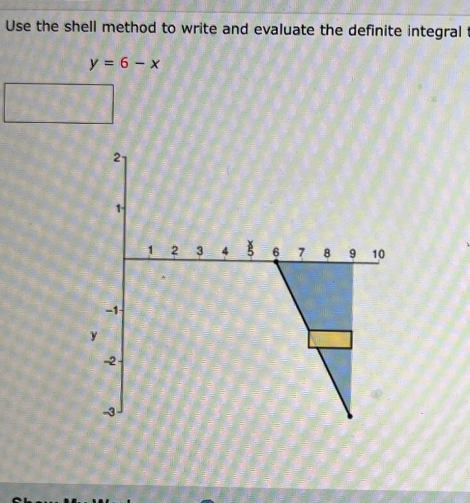 Solved Use the shell method to write and evaluate the | Chegg.com