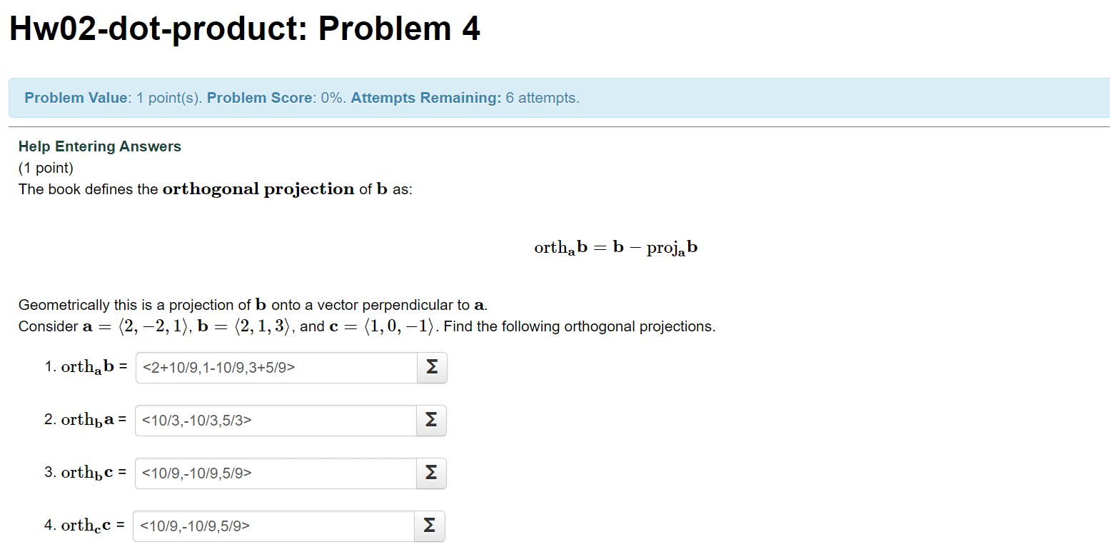 Solved Help Entering Answers(1 ﻿point)The book defines the | Chegg.com
