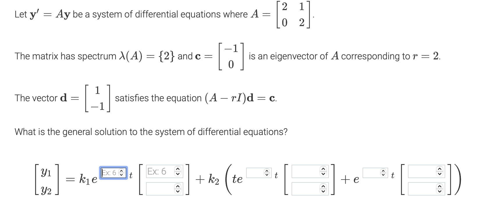 Solved Let y'=Ay ﻿be a system of differential equations | Chegg.com