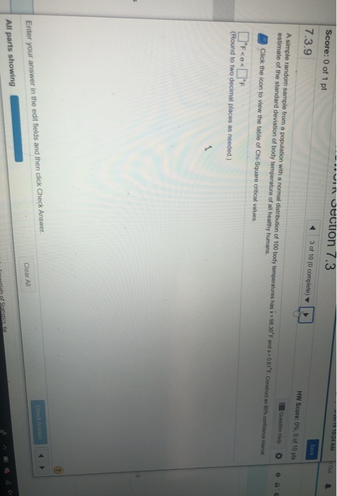 Solved Homework Homework Section 7 3 Score 0 Of 1 Pt