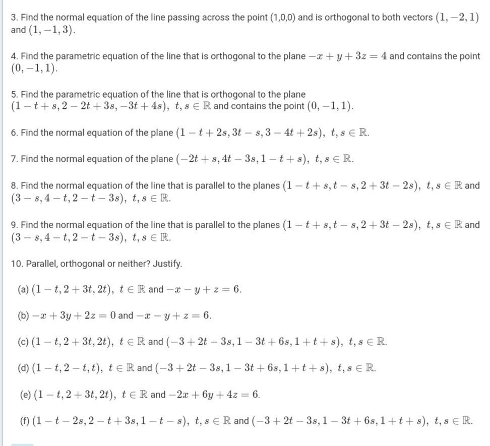 Solved 3. Find the normal equation of the line passing | Chegg.com