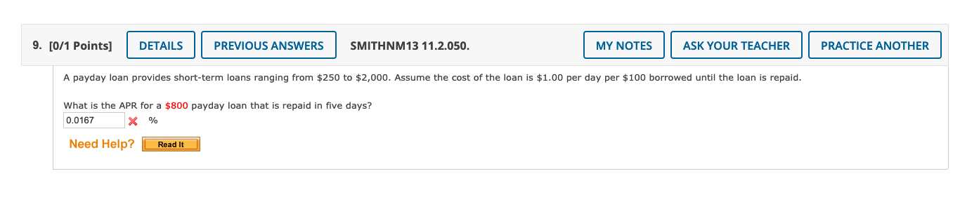 Solved 6. [0/1 Points) DETAILS PREVIOUS ANSWERS SMITHNM13 | Chegg.com Solved 6. [0/1 Points) DETAILS PREVIOUS ANSWERS SMITHNM13 | Chegg.com