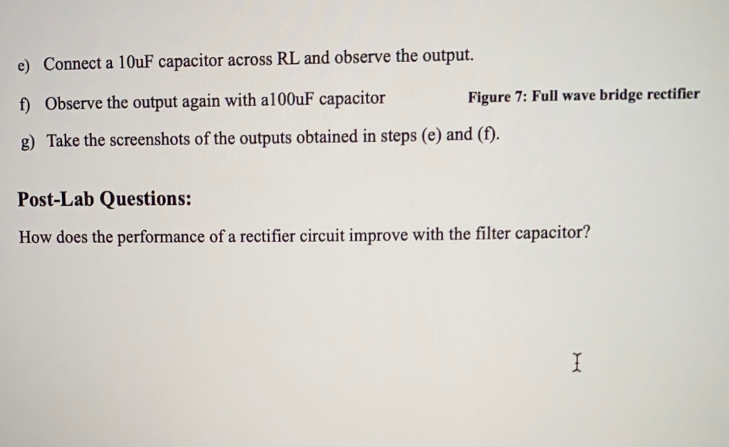 Solved Multisim 141 Software Experiment Task 1 Half Wave 3125