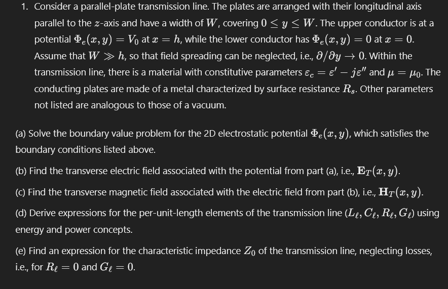 Please explain the stepsConsider a parallel-plate | Chegg.com