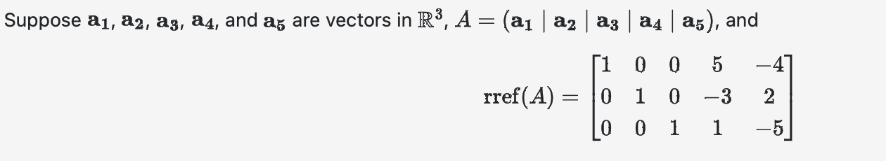 Solved A=(a1∣a2∣a3∣a4∣a5), and | Chegg.com
