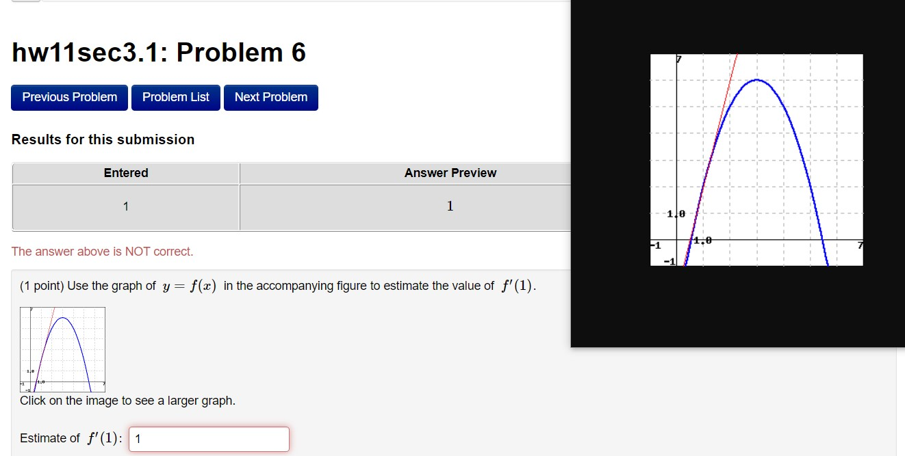 Solved hw11 sec3.1: Problem 6 Previous Problem Problem List | Chegg.com
