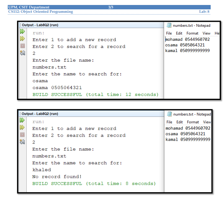Solved PLEASE! write a Java Program to show the following | Chegg.com