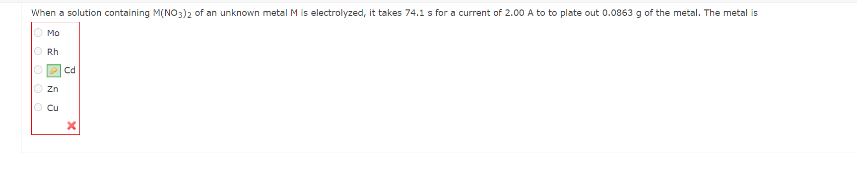 Solved MoRhDCdZnCu. ﻿ please show step by step. | Chegg.com