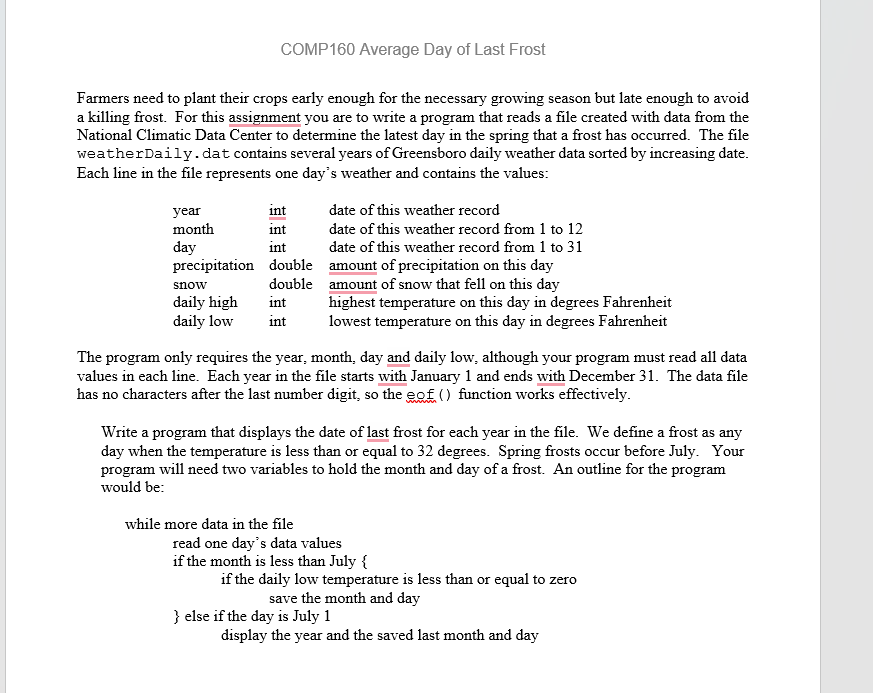 Solved Farmers need to plant their crops early enough for | Chegg.com