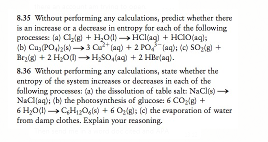Solved 8.35 Without performing any calculations, predict | Chegg.com