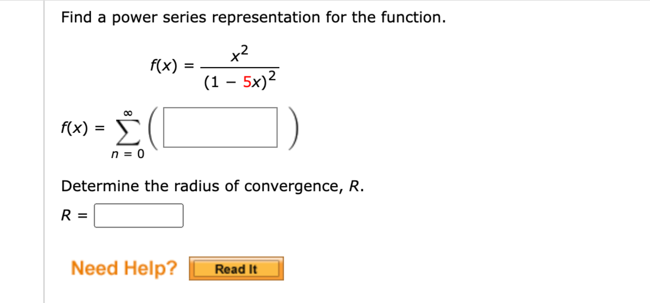 Solved Find a power series representation for the | Chegg.com
