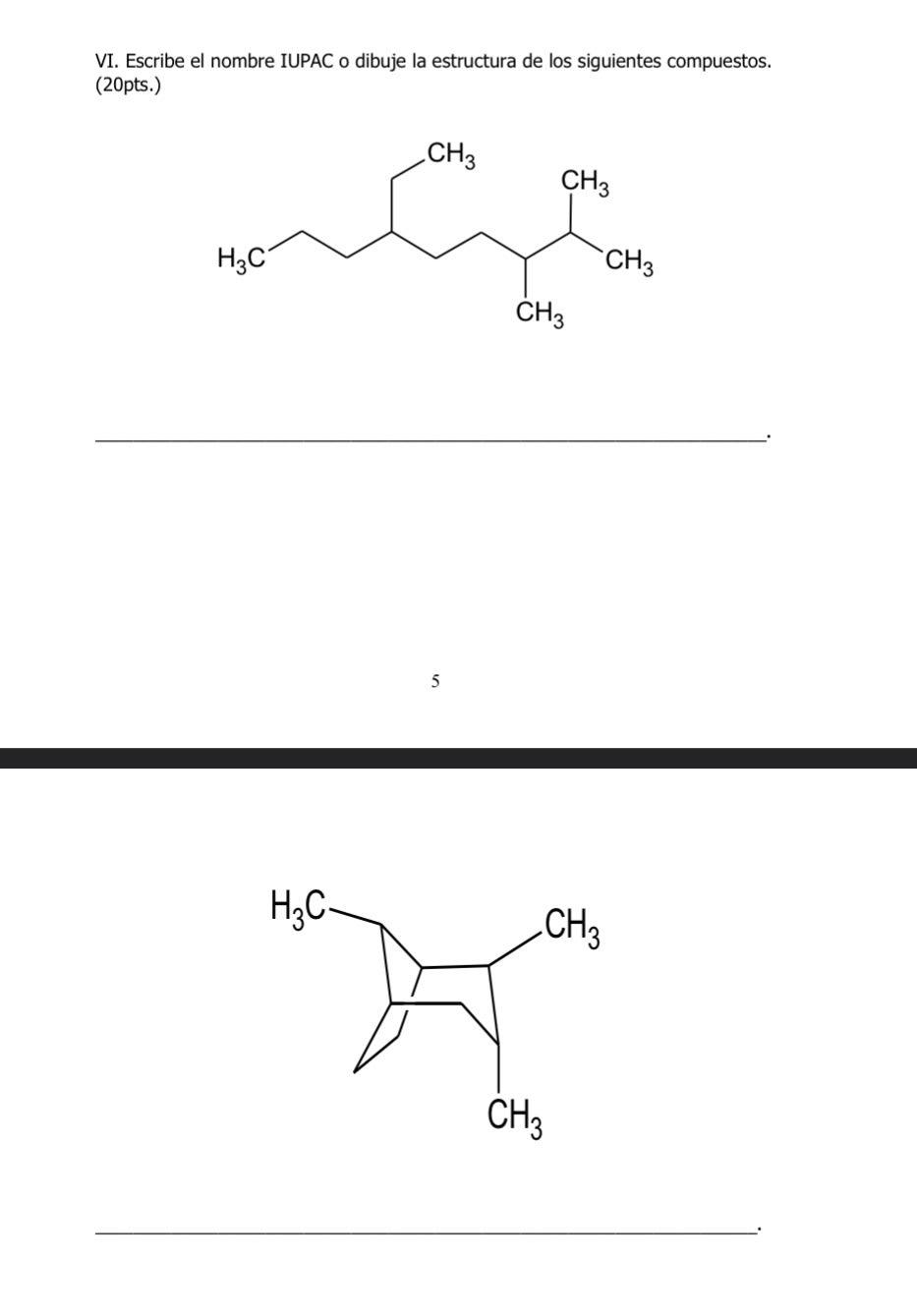 Solved Write the IUPAC name or draw the structure of the | Chegg.com