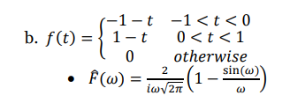 Solved Problem 3 (Complex Fourier Transforms) Find the | Chegg.com