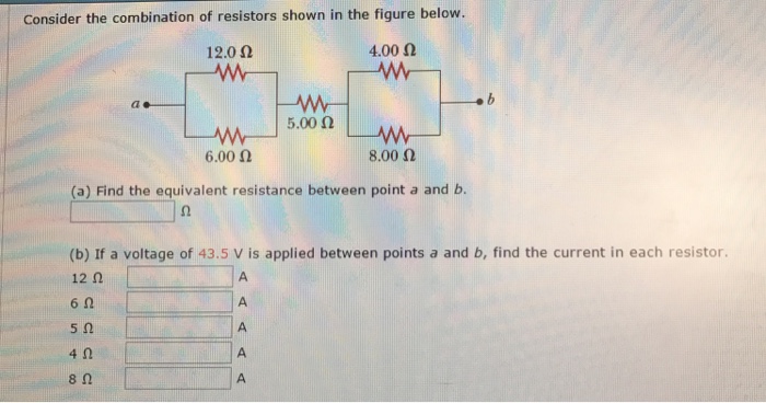 Solved Consider the combination of resistors shown in the | Chegg.com