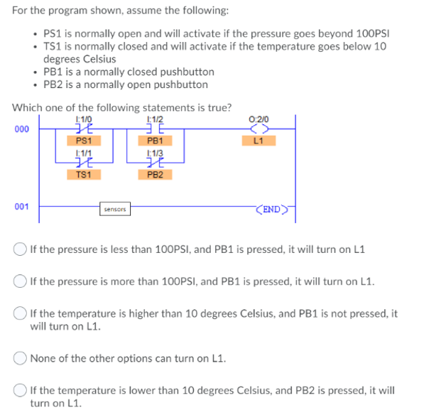 Solved For the program shown, assume the following: • PS1 is | Chegg.com
