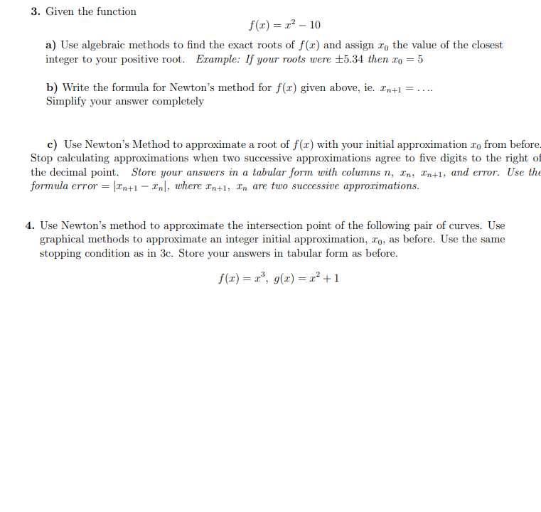 Solved Note: I already have the answers to 3a, b, and c. I | Chegg.com