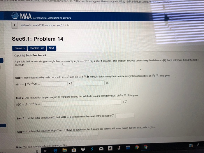 Solved Sec6.1: Problem 13 Previous Problem List Next (2 | Chegg.com