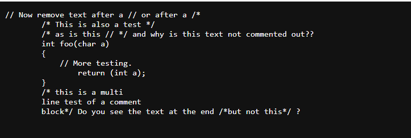 Solved a) A2a: read in a text file line by line to remove | Chegg.com