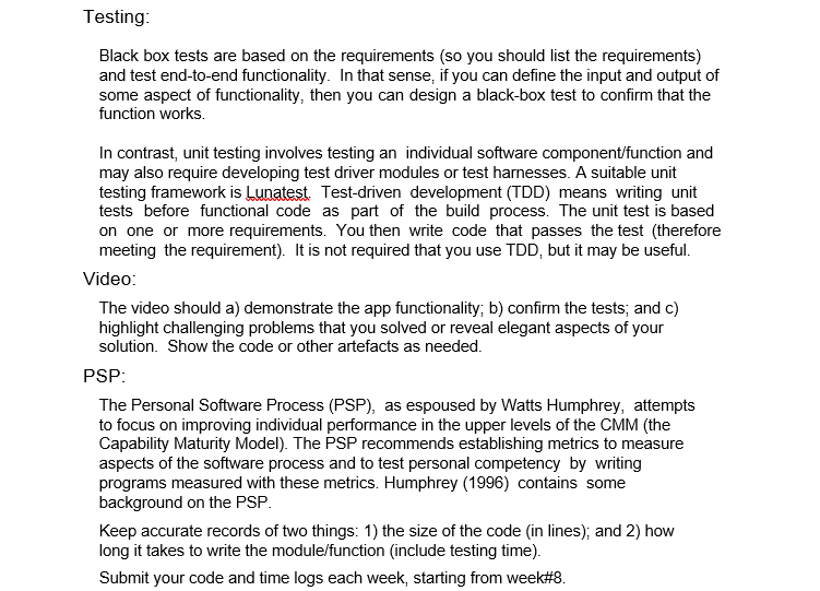 Solved Testing: Black box tests are based on the | Chegg.com