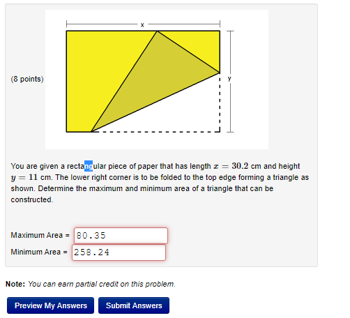 Solved (8 points) You are given a rectangular piece of paper | Chegg.com