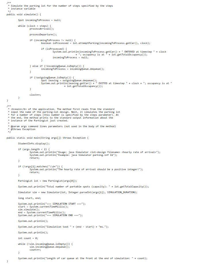 Solved Task 3. Update the Sinulator class. Modify the | Chegg.com