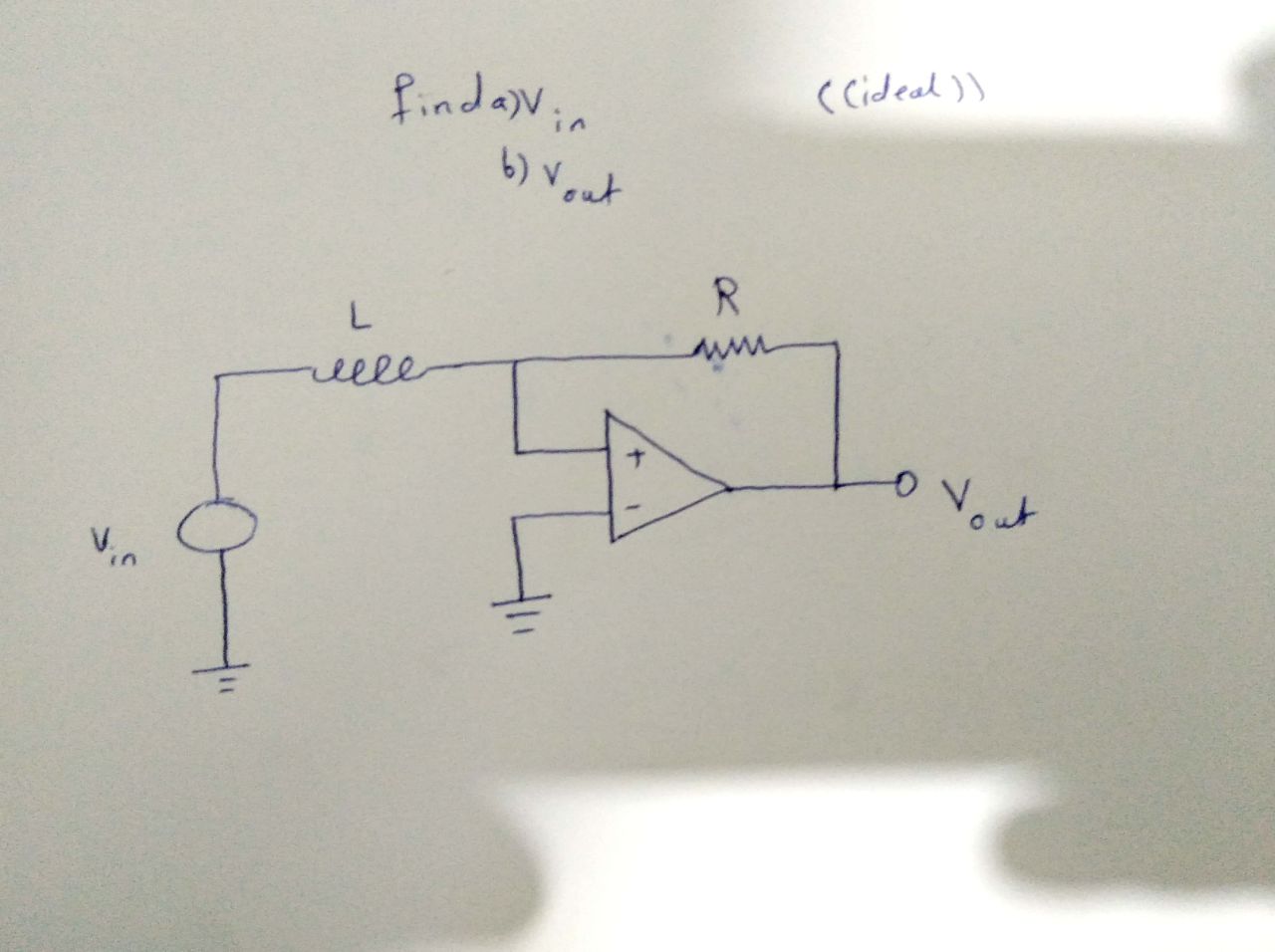Solved find a) Vin b) Vout this amplifier is ideal op-amp | Chegg.com