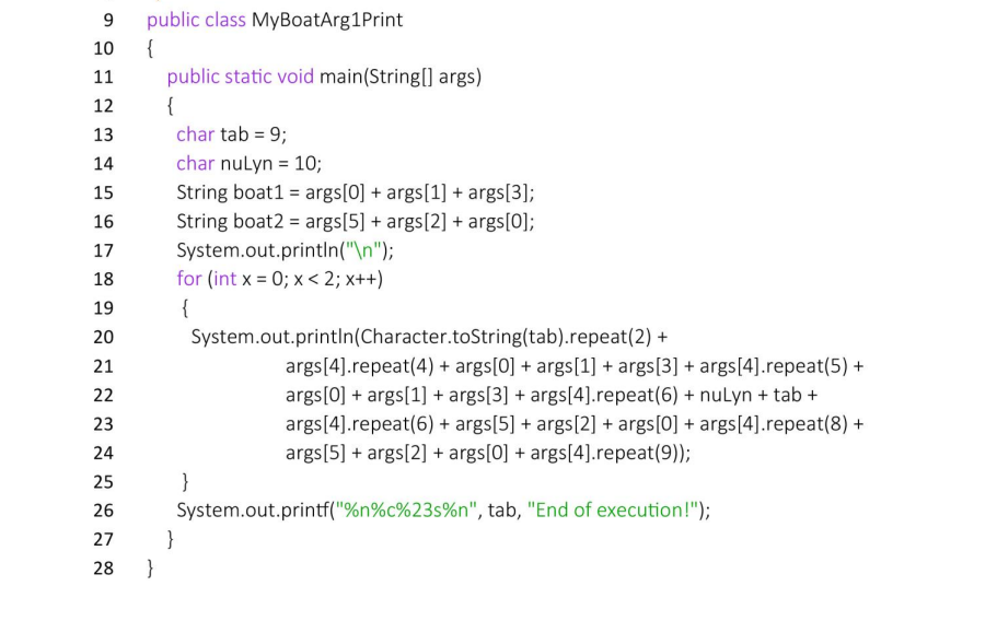 Solved Rewrite the following program with 'waves and boats' | Chegg.com