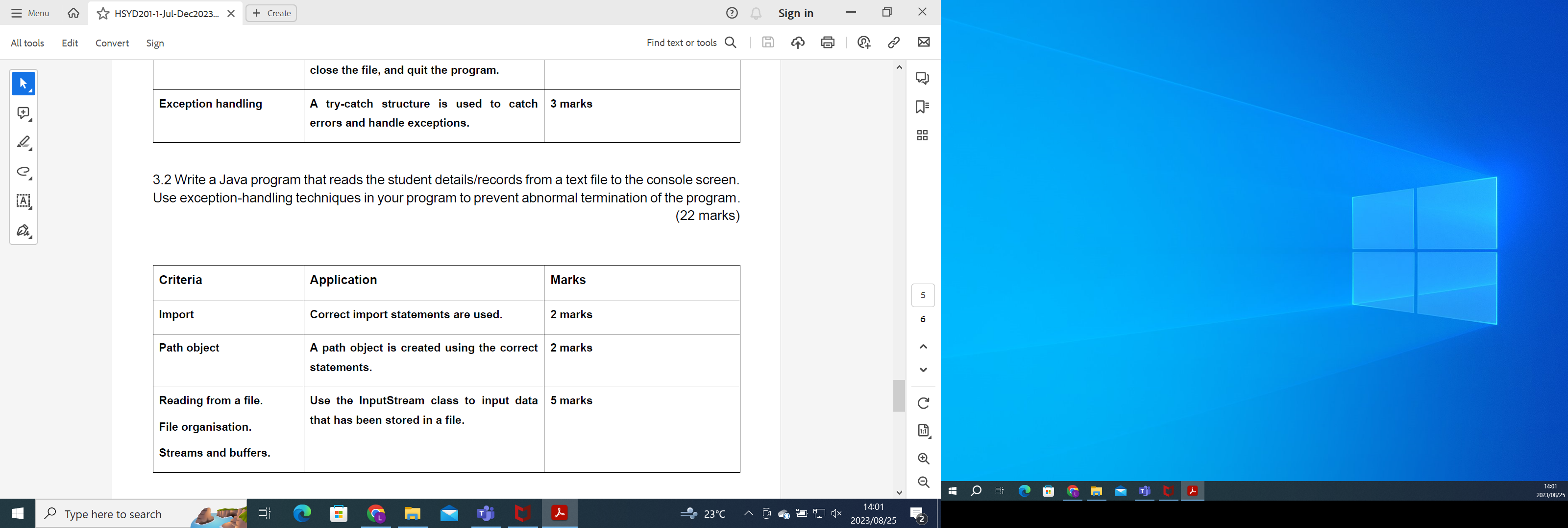 Solved 3.1 Write a Java program that accepts a student | Chegg.com