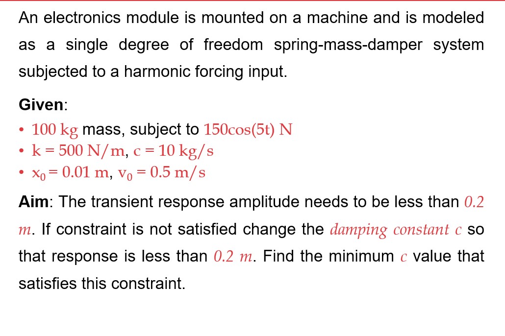 Solved An electronics module is mounted on a machine and is | Chegg.com