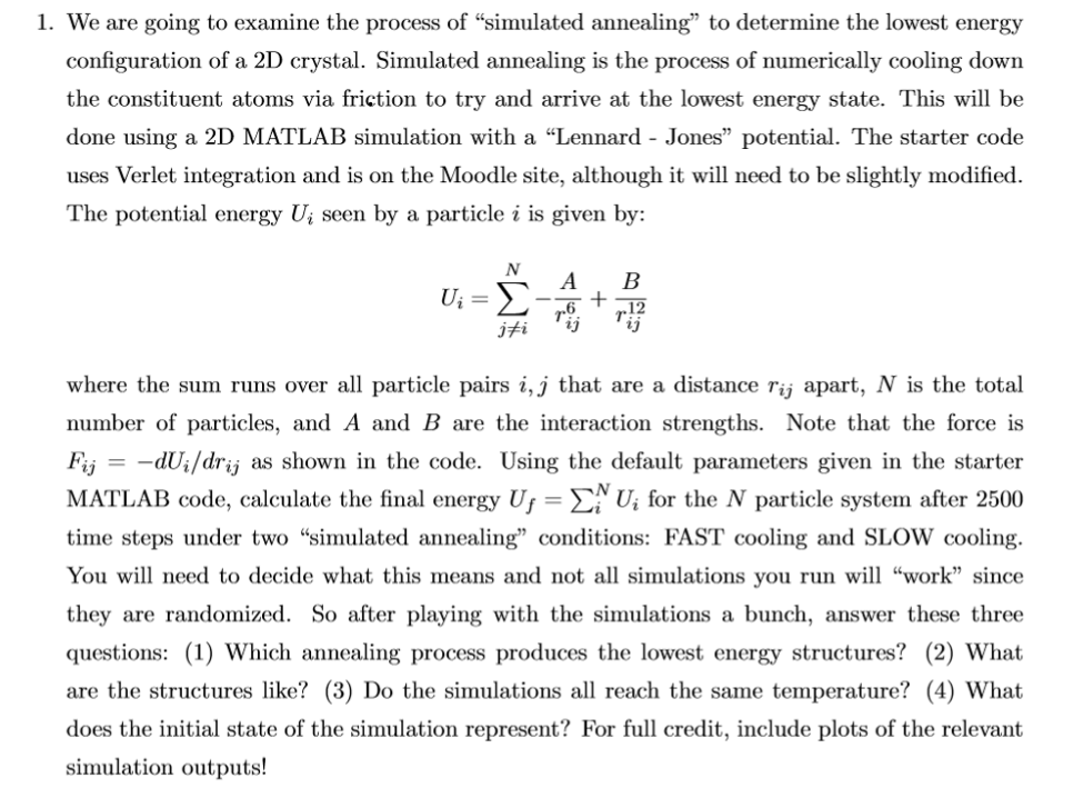 Solved We are going to examine the process of "simulated | Chegg.com