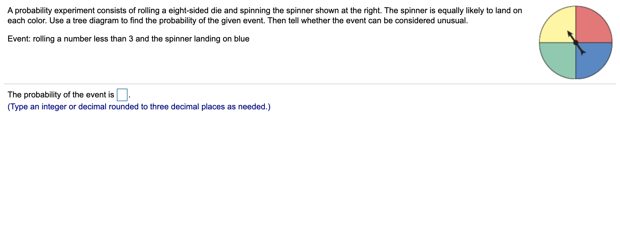 Solved A probability experiment consists of rolling a | Chegg.com
