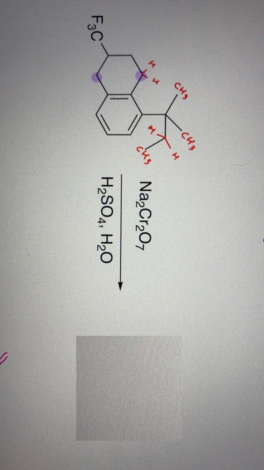 Solved •CH₃ си; H hy The Na2Cr2O7 H2SO4, H20 F3C | Chegg.com
