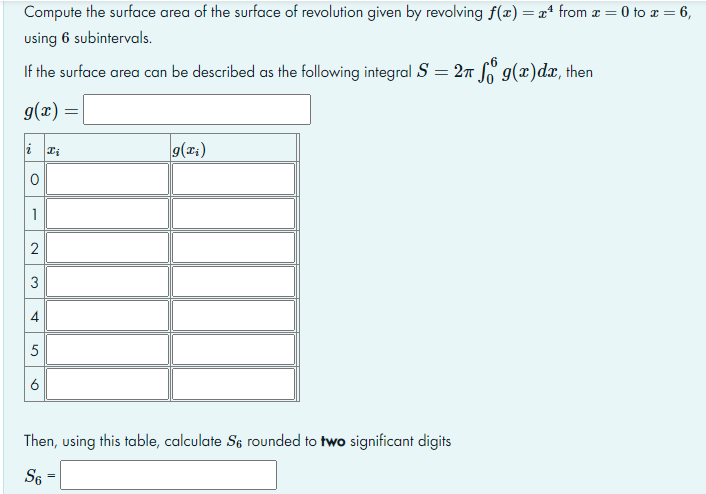 Solved Compute the surface area of the surface of revolution | Chegg.com