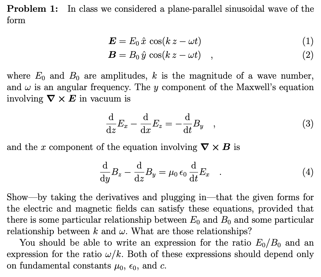 Solved Problem 1: In class we considered a plane-parallel | Chegg.com