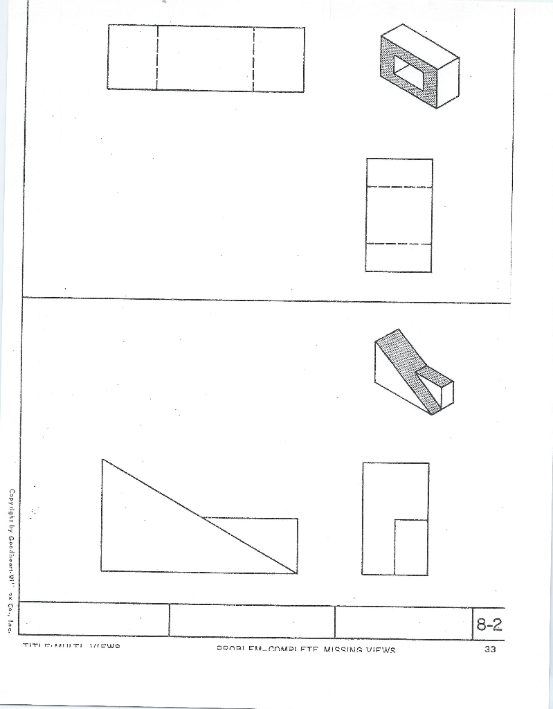 Solved Orthographic Drawing Directions 1. Label Views - what | Chegg.com