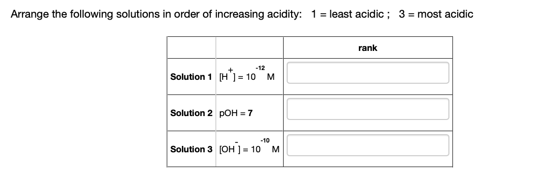 Solved An aqueous solution has a pH of 6.0. (1) What is the | Chegg.com