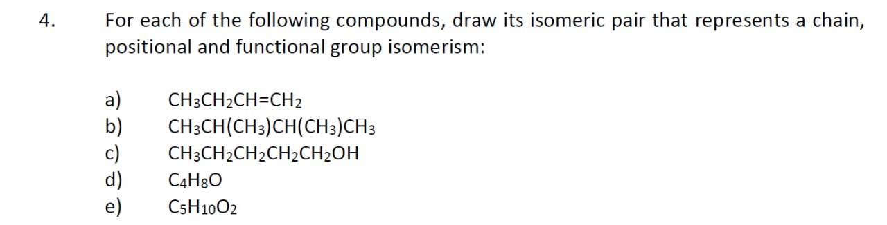 Solved For each of the following compounds, draw its | Chegg.com