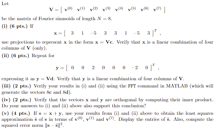 Solved - Compute fft(x) and fft(y) in MATLAB so that you | Chegg.com