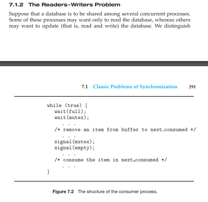 Solved 7.1 Classic Problems of Synchronization In this | Chegg.com