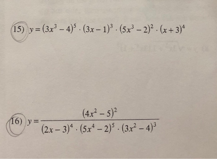 Solved Use Logarithmic Differentiation To Differentiate Each 3489