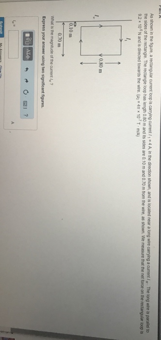 Solved As shown in the figure, a rectangular current loop is | Chegg.com