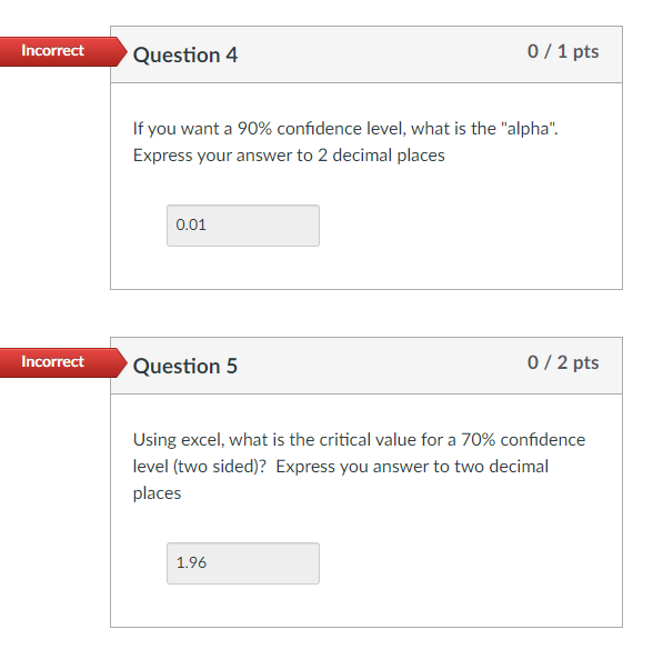 Solved If you want a 90% confidence level, what is the | Chegg.com